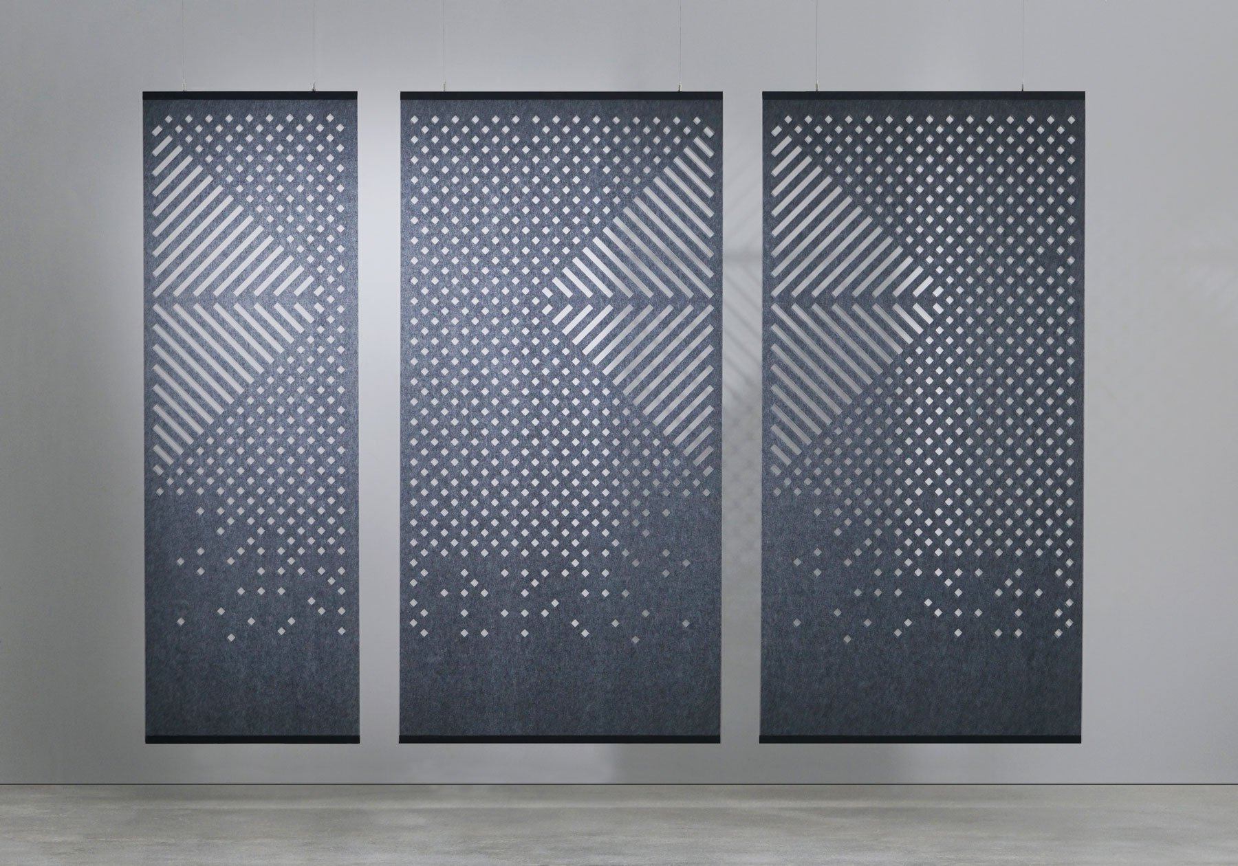 Mesh - Acoustic Divider - Hanging -Sliding - Feltouch